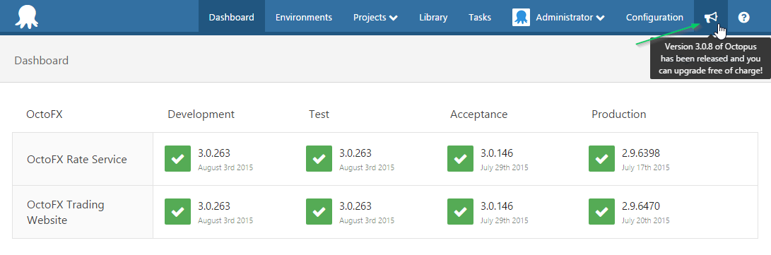Upgrading a modern version of Octopus - Octopus Deploy