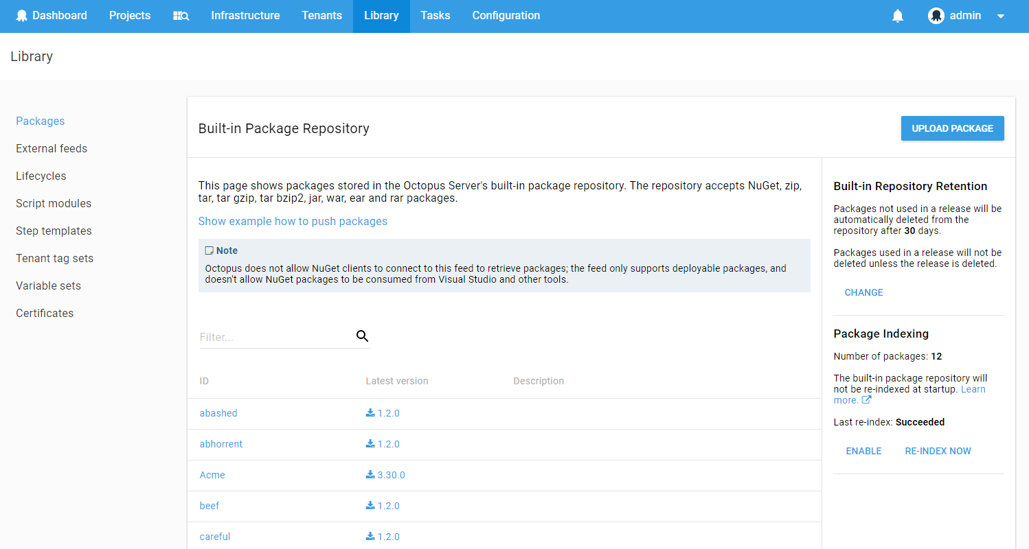 Package Repositories - Octopus Deploy
