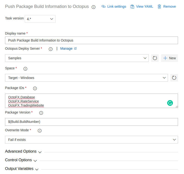 Using the Octopus extension - Octopus Deploy
