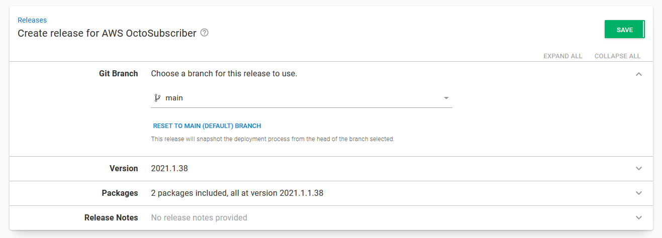 Creating And Deploying Releases On A Version Controlled Project Octopus Deploy