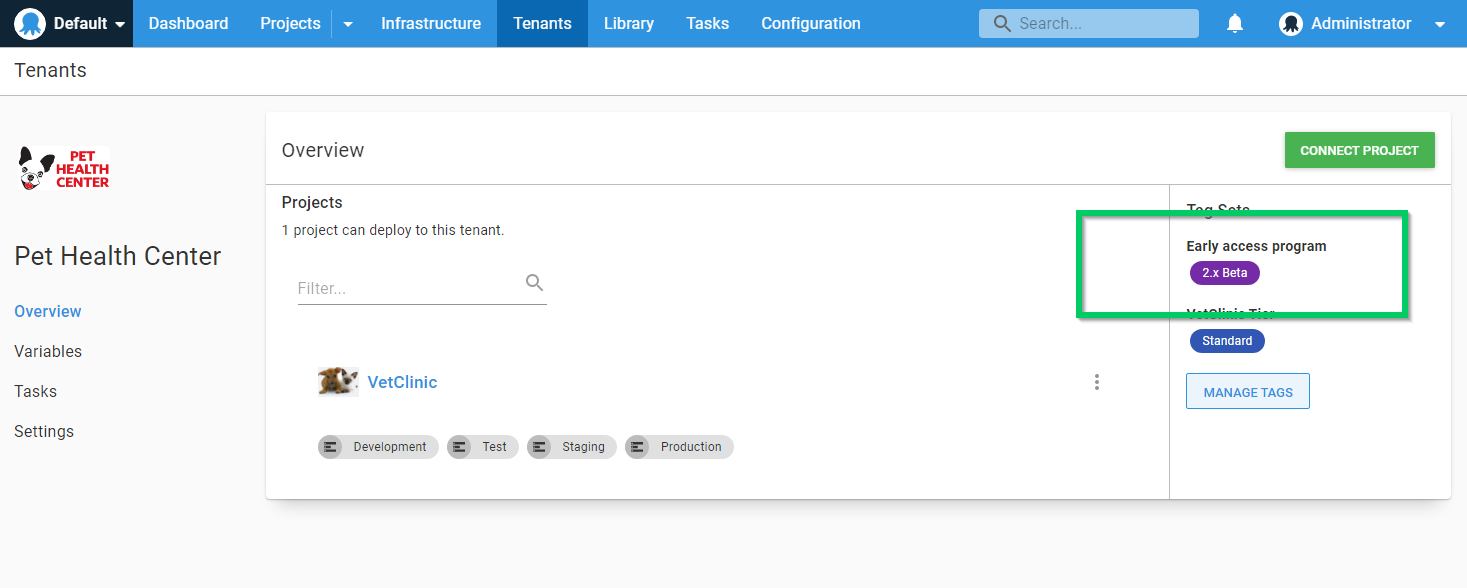 Tenant lifecycles - Octopus Deploy