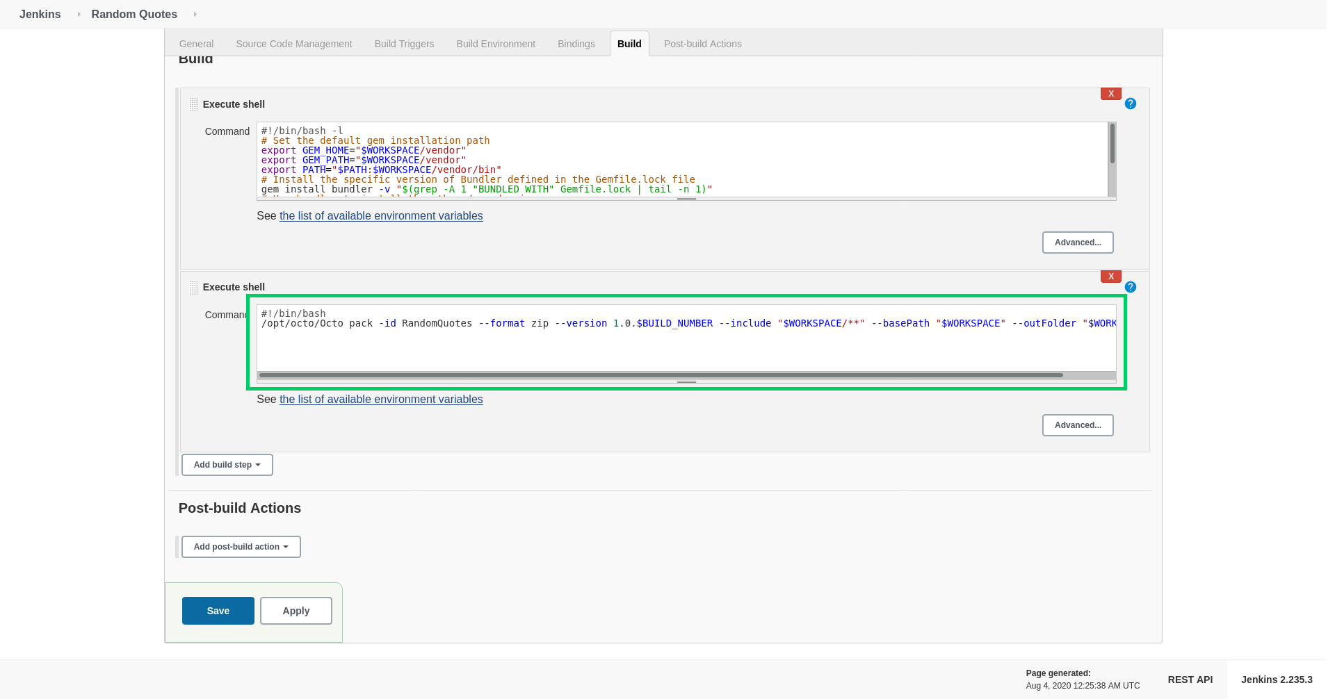 Deploy A Ruby Application To Nginx Using Octopus And Jenkins Octopus